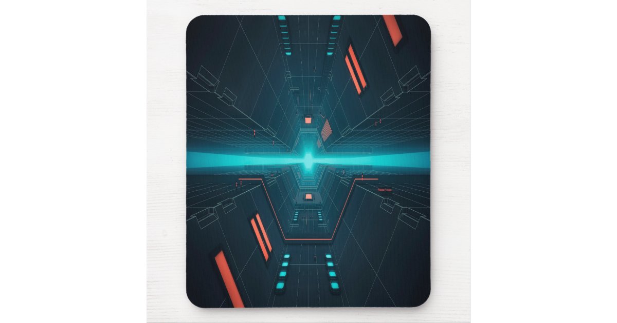 futuristic design mouse pad | Zazzle