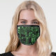 Futuristic Neon Green Circuit Board | Custom Face Mask | Zazzle