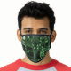 Futuristic Neon Green Circuit Board | Custom Face Mask | Zazzle
