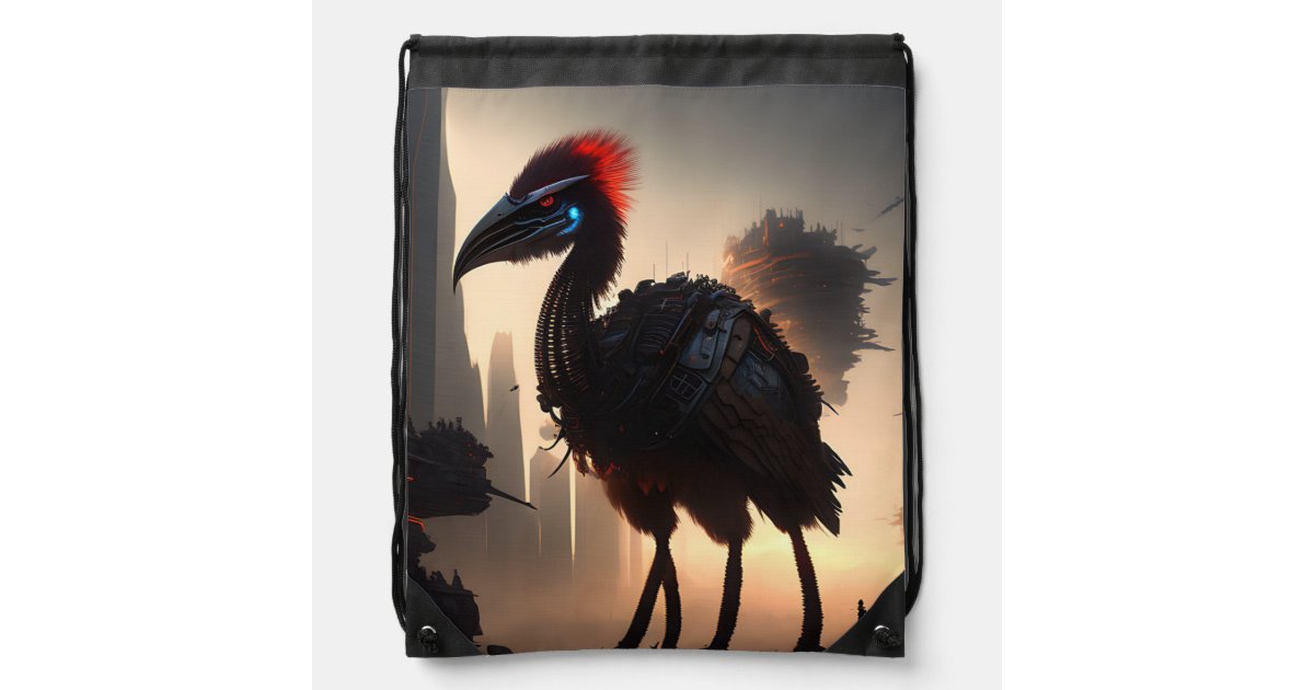 Futuristic Robot Australian Emu, Backpack | Zazzle
