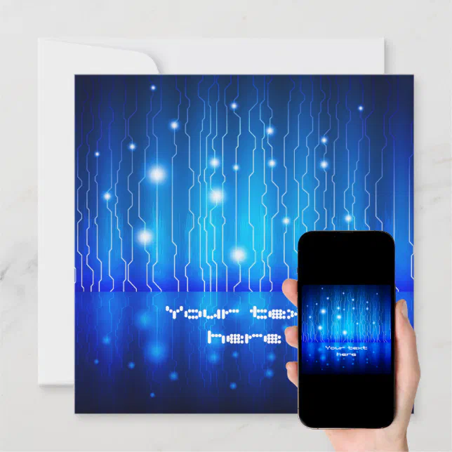 futuristic style invitation | Zazzle