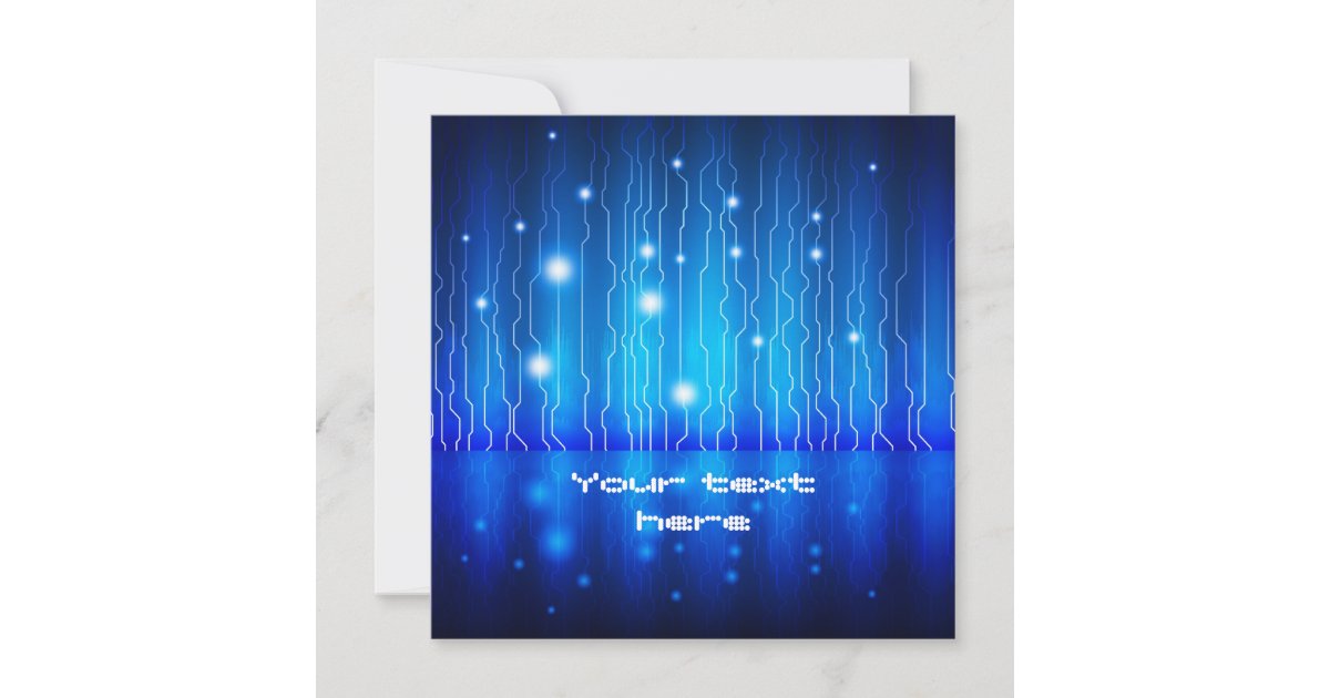futuristic style invitation | Zazzle