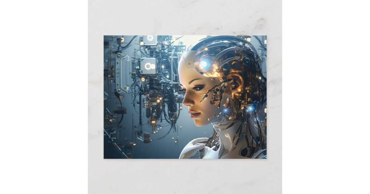 Futuristic Technology Postcard | Zazzle