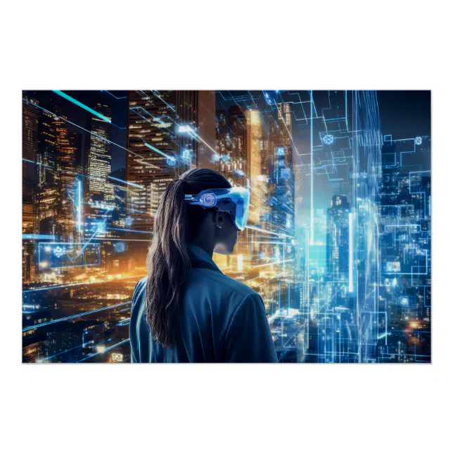 Futuristic Technology Poster | Zazzle
