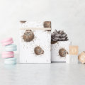 Fuzzy Hedgehog print Wrapping Paper | Zazzle