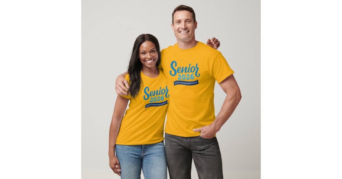 FVHS Senior 2026 T-Shirt (Gold) | Zazzle