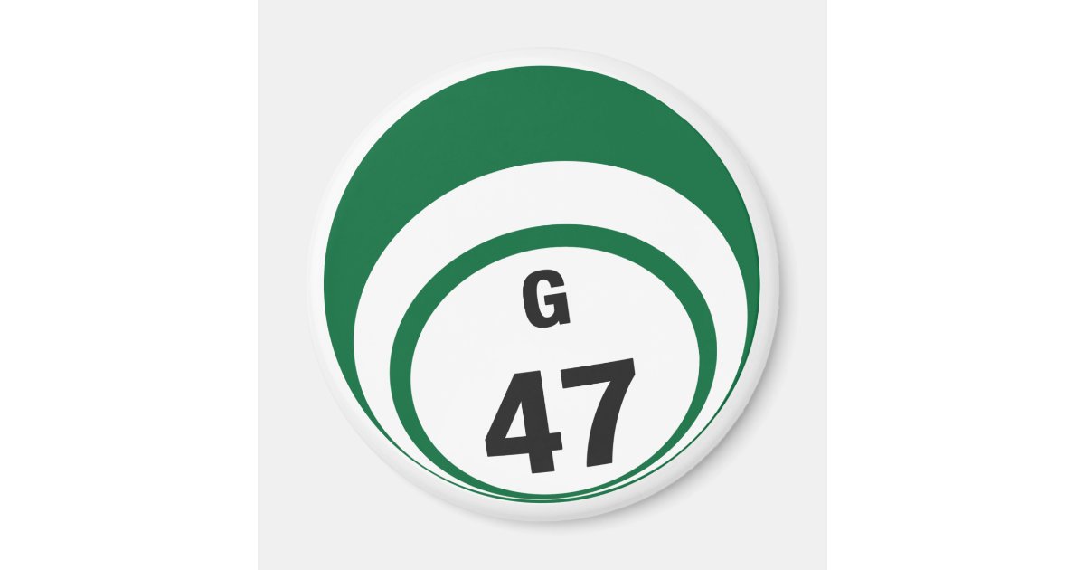 G47 bingo ball fridge magnet | Zazzle