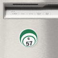 G57 bingo ball fridge magnet | Zazzle