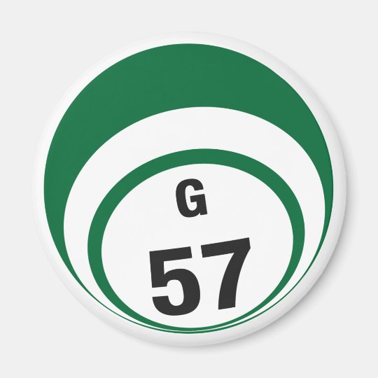 G57 bingo ball fridge magnet | Zazzle.com