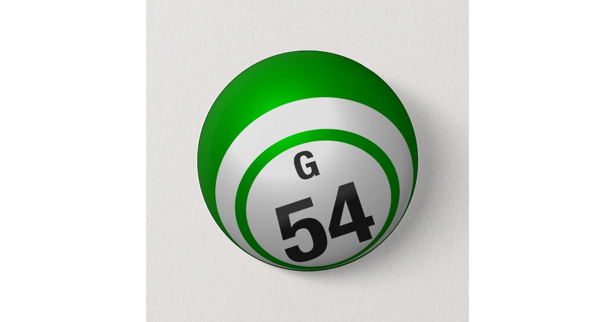 G 54 bingo button | Zazzle
