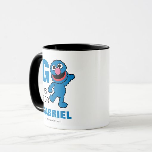 G is for Grover | Add Your Name Mug | Zazzle