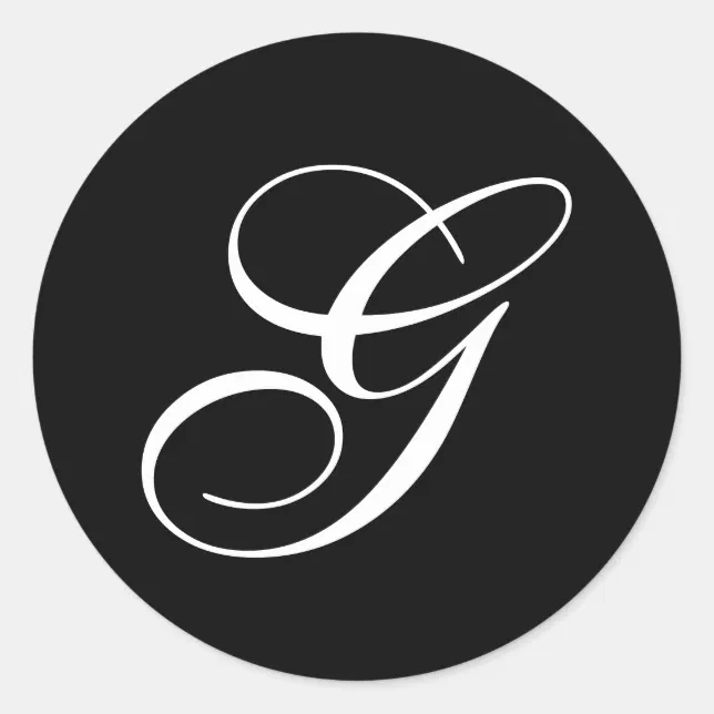 G Monogram Stickers | Zazzle