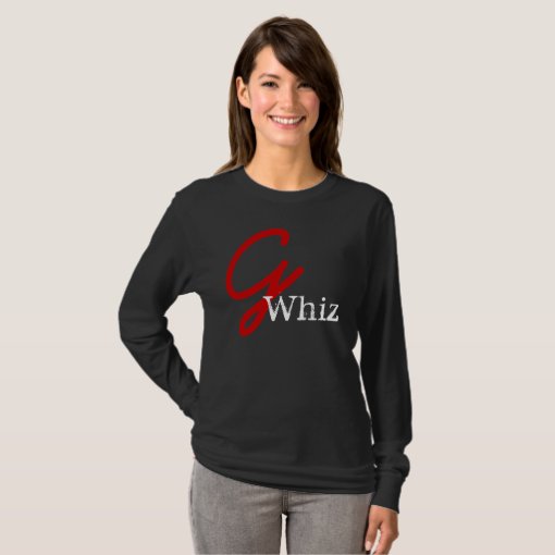 G-Whiz Gee Whiz ! RED MARK DESIGN T-Shirt NICKNAME | Zazzle