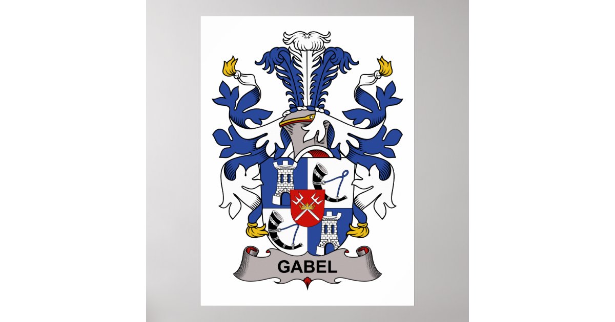 Gabel Family Crest Poster | Zazzle