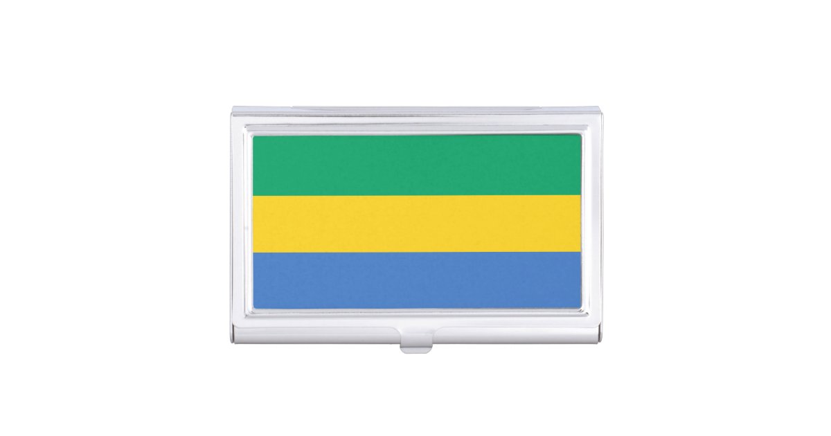Gabon Flag Business Card Case | Zazzle