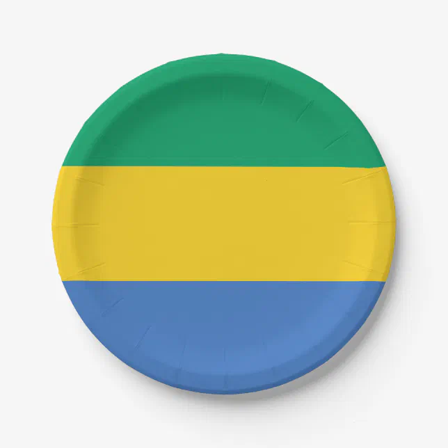 Gabon Flag Paper Plates | Zazzle