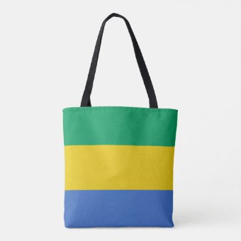 Gabon flag tote bag | Zazzle