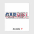 Gabriel Name First Name USA Sticker Stickerset | Zazzle