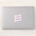 Gabriella Decorative Name in Pink x3 Sticker | Zazzle