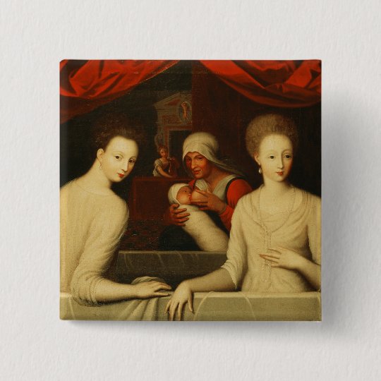 Gabrielle d'Estrees and her sister Pinback Button | Zazzle.com