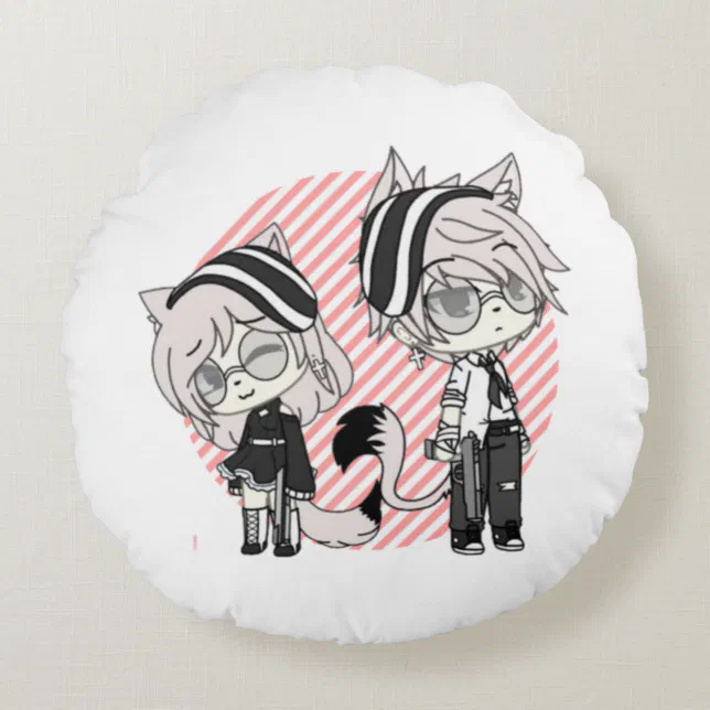 gacha,gacha life,gacha club,game,anime, round pillow | Zazzle