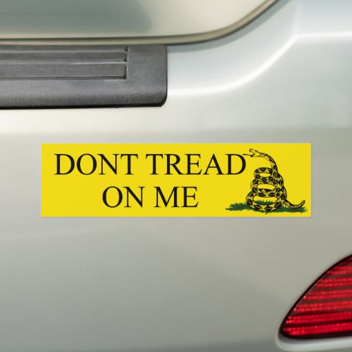 Gadsden_flag 11in Bumper2 Bumper Sticker | Zazzle
