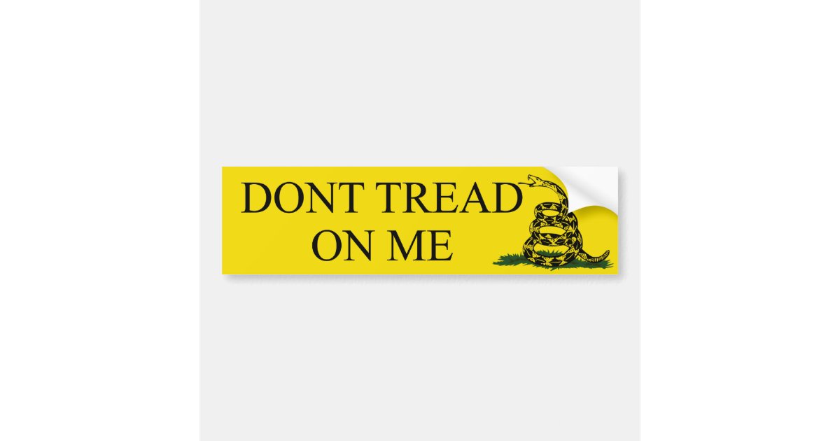 Gadsden_flag 11in Bumper2 Bumper Sticker | Zazzle