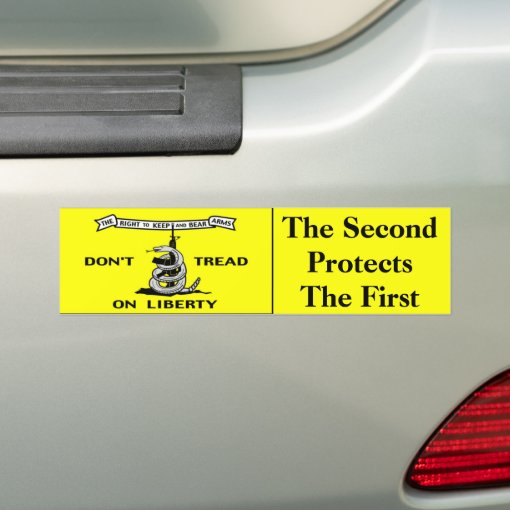 Gadsden flag 2nd Amendment Bumper Sticker | Zazzle