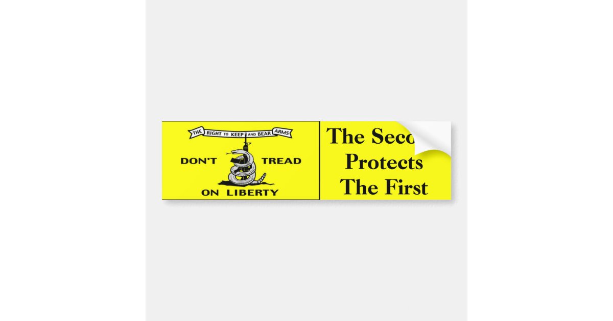 Gadsden flag 2nd Amendment Bumper Sticker | Zazzle
