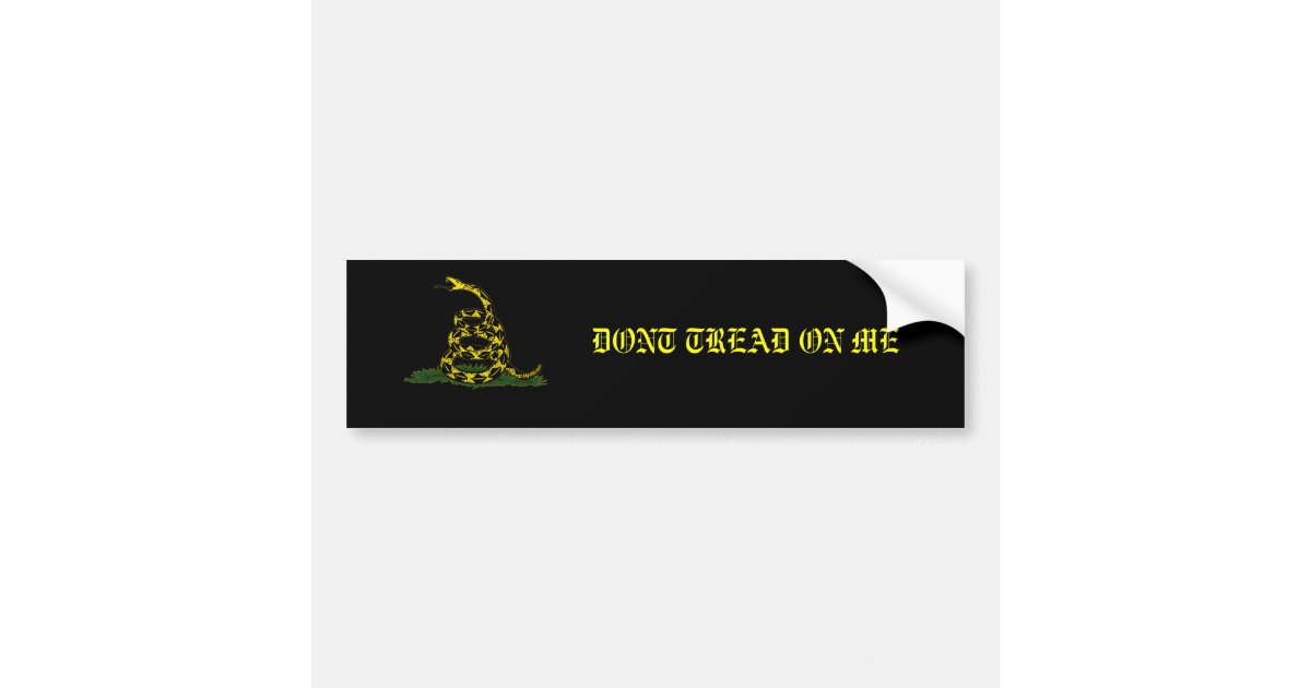 Gadsden flag Bumper Sticker | Zazzle