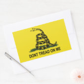 Gadsden Flag Rectangular Sticker | Zazzle