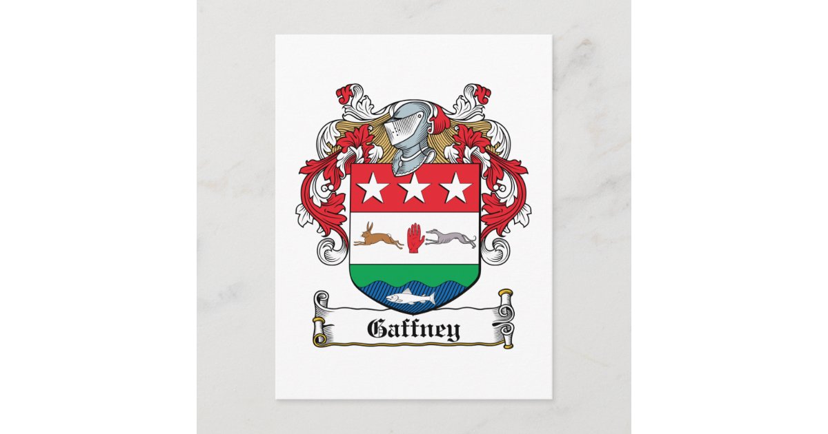 Gaffney Family Crest Postcard | Zazzle