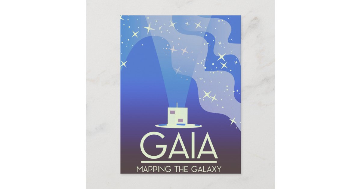 GAIA Mapping the Universe Postcard | Zazzle