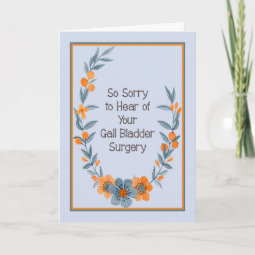 Gal Bladder Surgery Get Well Card | Zazzle