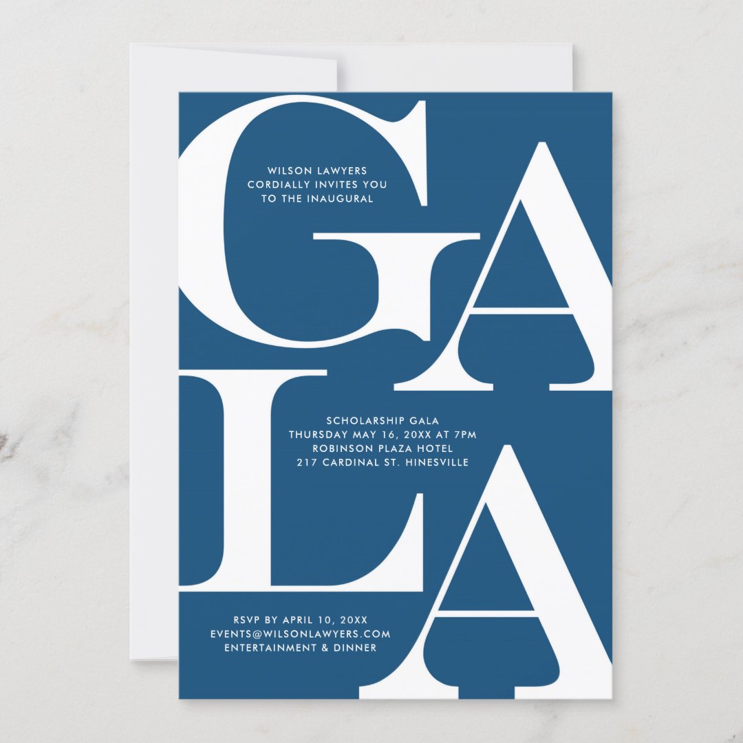 Gala Invitation | Zazzle
