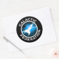 Galactic Federation Logo Classic Round Sticker | Zazzle