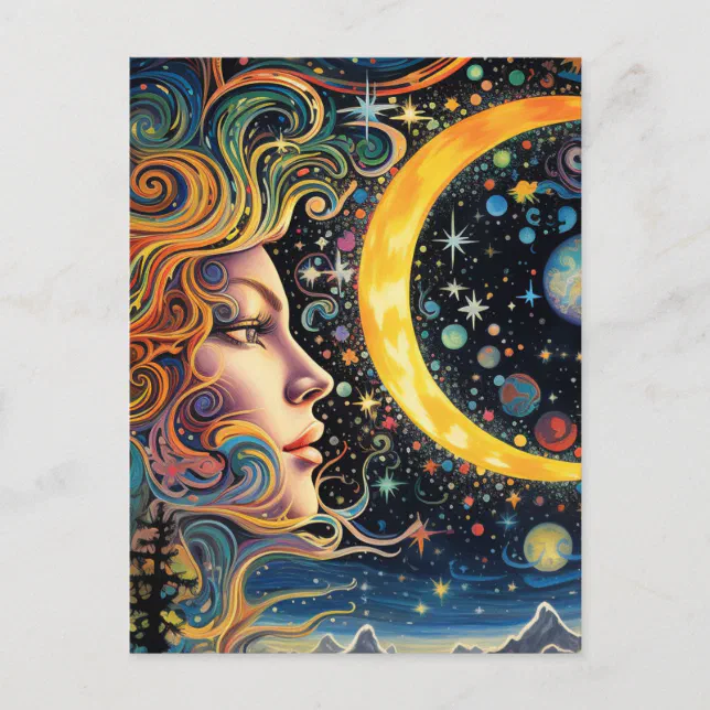 Galactic Goddess Postcard | Zazzle