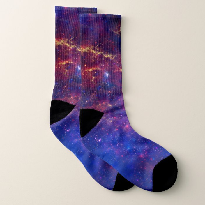 Galactic Outer Space Nebula Astronomy Science Geek Socks | Zazzle.com
