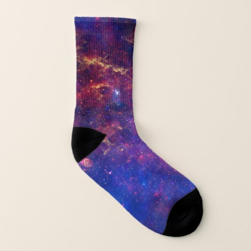 Galactic Outer Space Nebula Astronomy Science Geek Socks | Zazzle