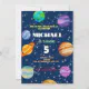 Galactic Planets Birthday Party Invitation | Zazzle