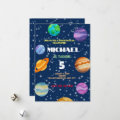Galactic Planets Birthday Party Invitation | Zazzle