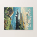 Galapagos Islands Giant Tortoise Travel Art Retro Jigsaw Puzzle | Zazzle