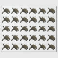 Galapagos land tortoise illustration wrapping paper | Zazzle