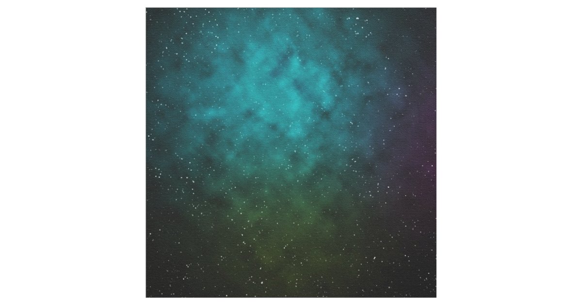 Galaxy And Space Pattern Fabric | Zazzle
