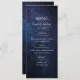 Galaxy Celestial Stars Night Sky Wedding Food Menu | Zazzle