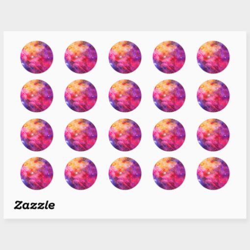 Galaxy Classic Round Sticker | Zazzle