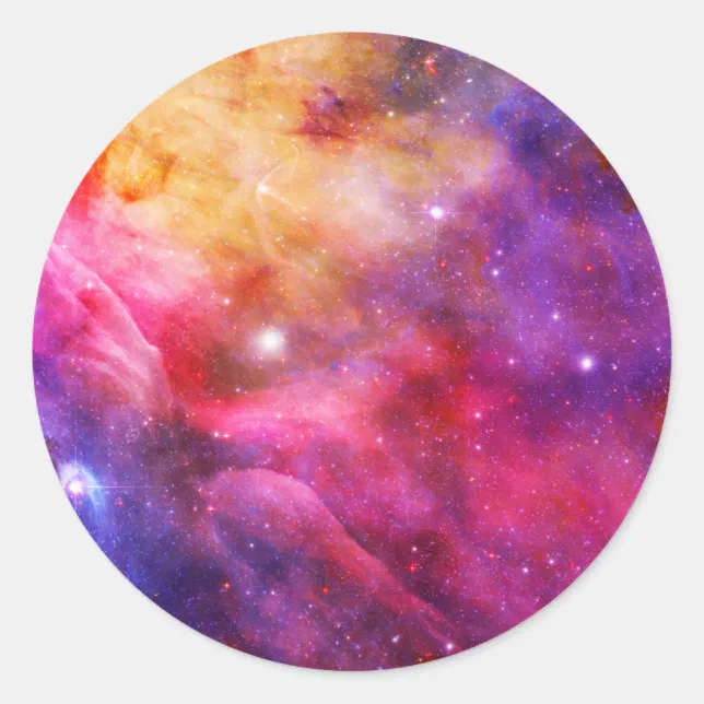 Galaxy Classic Round Sticker | Zazzle