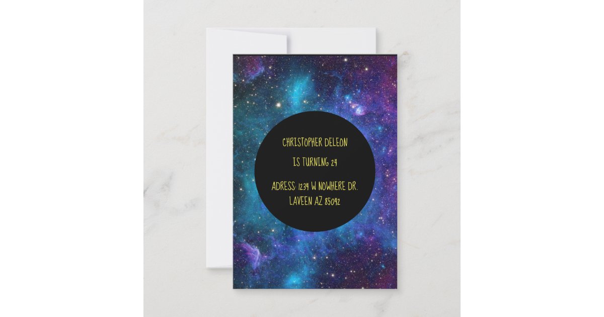 Galaxy Invitation | Zazzle