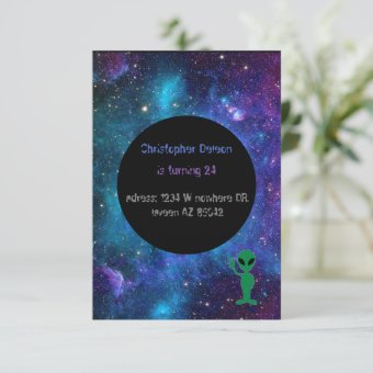 Galaxy Invitation | Zazzle