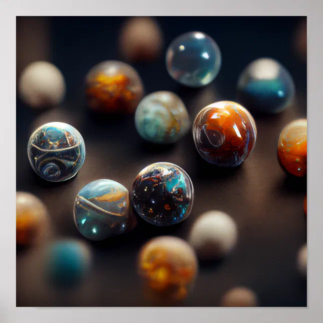 galaxy marbles Poster | Zazzle